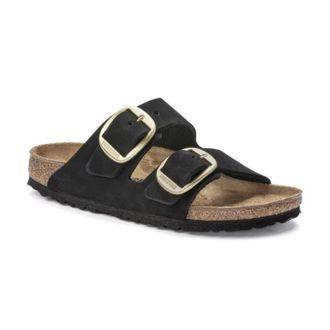 Birkenstock Femme, Chaussures, Noir, Taille: 39 EU Sandale en nubuck Big Buckle noir 1023290