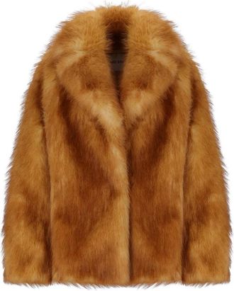 Stand Studio Rote Fuchspelzjacke - - Jackets - Damen - Orange - M