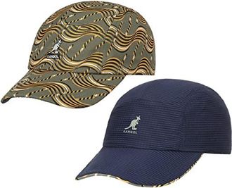 Kangol Casquette R&eacute;versible Facewave Casquette de Baseball (Taille Unique - Olive)