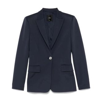 Pinko Einreihiger- taillierter Blazer - - Jackets - Damen - Blau - L