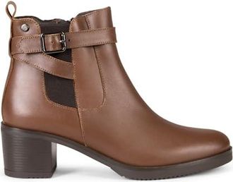 miMaO bottines en cuir avec boucle Marron, EU 42