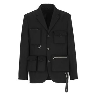 Lanvin Schwarze Wolljacke mit steigendem Revers - - Jackets - Herren - Schwarzk - M