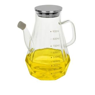 KASANOVA &Ouml;lkanne 900 ml aus Borosilikatglas und Edelstahldeckel