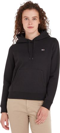 Tommy Jeans Tjw Regular Fleece Hoodie Andere Schwere Strickwaren, Damen, Schwarz (Black), Xl