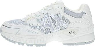 A|X Armani Exchange Femme Speed Basket, Off White+Silver, 38 EU