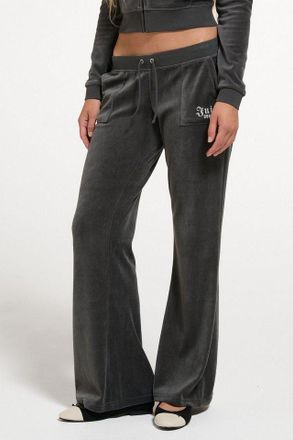 Juicy Couture Sweathose REGAL REBELLE CAISA ULTRA LOW RISE PANT Damen Trainingshose Damen, Sweathose, Velour, Jogginghose mit Glitzer, Sale
