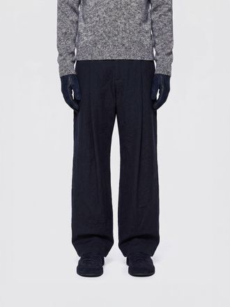 Giorgio Armani Weit geschnittene Bundfaltenhose aus Schurwollflanell