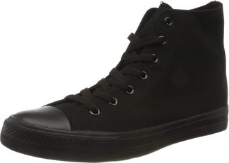 Elara Unisex Sneaker High Top Sportschuhe Chunkyrayan ZY9031-12-Allblack-38