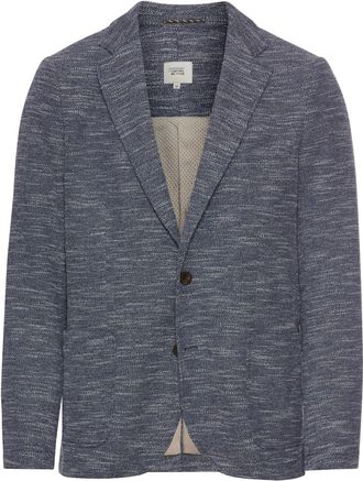 Camel Active Herren Jersey Sakko mit 2-Knopf-Verschluss Dunkelblau, menswear-56
