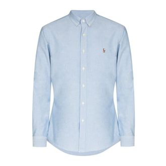 Ralph Lauren Klassisches Oxford-Hemd - - Shirts - Herren - Blau - M