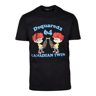 Dsquared2 Herren, Oberteile, Schwarzk, LGr&ouml;&szlig;e