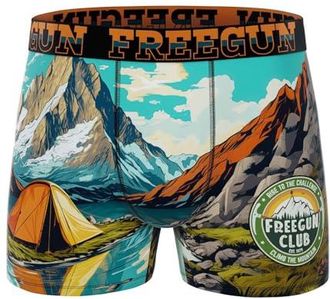 Freegun Boxer Homme Microfibre Wild Life (L, Bivouac A92)