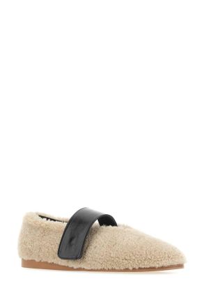 Low Classic Womens Beige Teddy Mary Jane Ballerinas 0269 Ballerine Flat Shoes