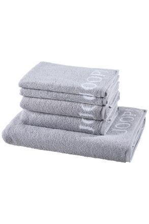 Joop Frottierset, Grau, Silber, Textil, 5-teilig, Uni, Oeko-Tex Standard 100, saugf&auml;hig, Aufh&auml;ngeschlaufe, strapazierf&auml;hig, angenehm weich, hochwertige Qua