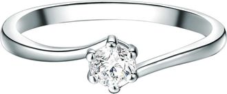 Trilani Ring - Sterling Silber Ring Zirkonia - Gr. 47 - in Silber - f&uuml;r Damen