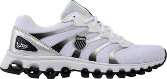 K-Swiss Herren Tubes 200 Sneaker, White/Black/Silver, 39.5 EU