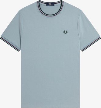 Fred Perry Softes T-Shirt mit Logo-Stickerei und Kontrastb&uuml;ndchen in