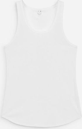 Arket Tanktop Aus Durchsichtiger Baumwolle -Wei&szlig;