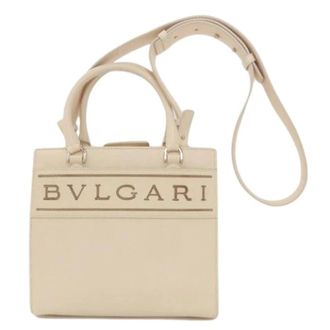 Bulgari Sac &agrave; main Vintage Pre-owned - Femme - Pre-owned - Blanc - Taille: ONE Size
