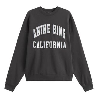 Anine Bing Femme, Sweatshirts et sweats &agrave; capuche, Noir, Taille: 40 FR Miles SweaT-shirt