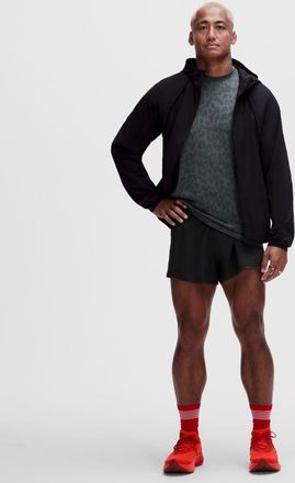 lululemon Fast and Free Split Short 3 pour Hommes - Noir - Taille 2XL