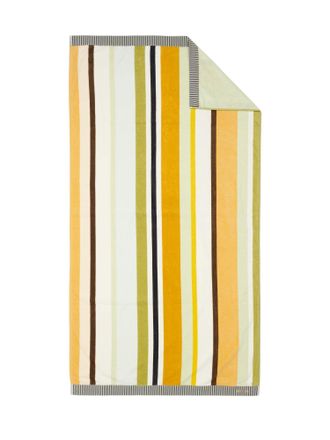 Essenza Strandlaken Feija Streifen Strandtuch Badetuch Liegetuch Gestreift Gr&uuml;n 100 cm x 180 cm