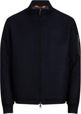 Bombers Original Veste col montant zipp&eacute;e en laine m&eacute;lang&eacute;e