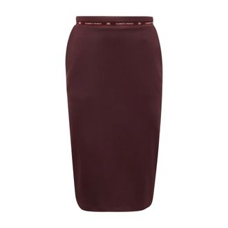 Elisabetta Franchi Longuette Rock - - Skirts - Damen - Rot - S
