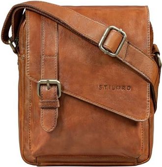 STILORD Ryder Sacoche Cuir Bandouli&egrave;re Homme Petit Sac Besace en Cuir V&eacute;ritable Pochette Vintage Sac Messenger Sacs a Main Hommes 8 Pouces avec Fermeture Magn