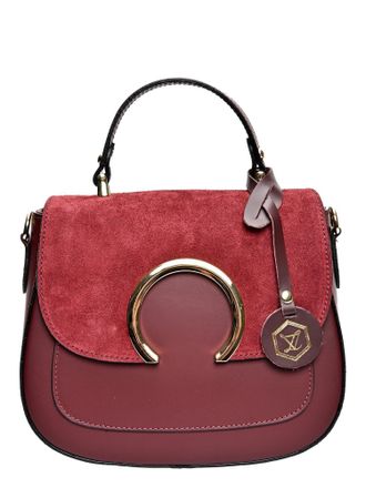 Luisa Vannini Weinfarbe Rindsledertasche