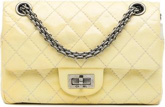 Chanel Hobo Bags - Mini Reissue 2.55 Patent Double Flap - Gr. unisize - in Gelb - f&uuml;r Damen