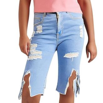Generic Short Noir Taille Haute Jean Short Plat Basket Grossesse des L&eacute;ger Dentelle Imprim&eacute; Bordeaux Decontracte Elasthane Veritable Footing Coupe Elasthanne 