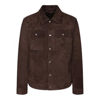 7 For All Mankind Homme, Vestes, Brun, Taille: L Veste Trucker Moderne