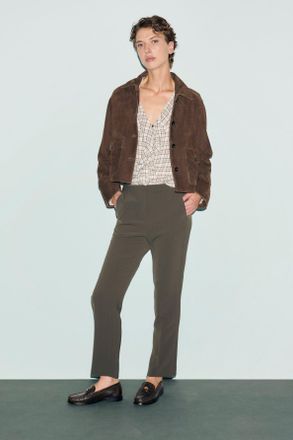 Gerard Darel Pantalon slim dos &eacute;lastiqu&eacute; - MIE - Vert Kaki