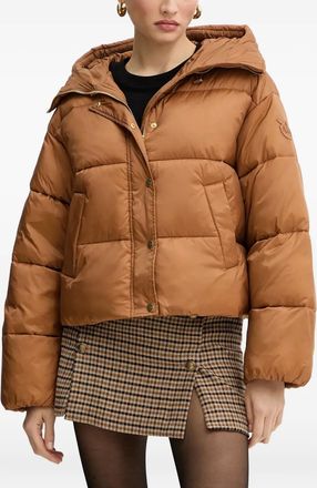 Pinko Wattierte Jacke mit Love Birds-Applikation - Orange