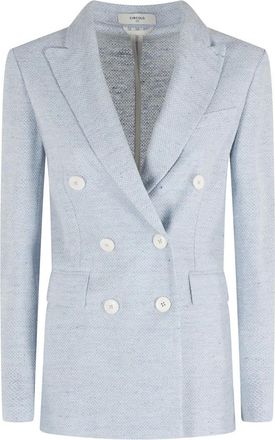 Circolo 1901 Femme, Vestes, Bleu, Taille: 42 FR Blazer chin&eacute;
