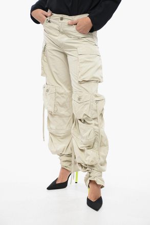 The Attico Multipockets Parachute Pants with Hem Detail The Attico