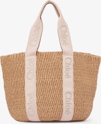 Chlo&eacute; Woody raffia shoulder bag - CHLOE - gender_Woman