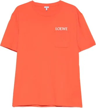 Loewe t-shirt à poche poitrine - Orange