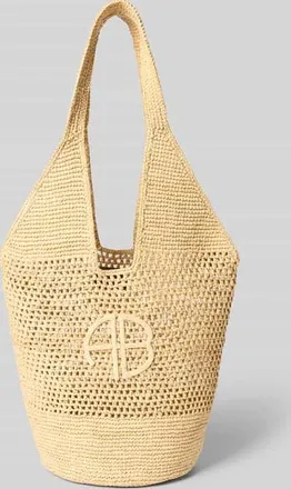 Anine Bing Strandtasche mit Label Patch