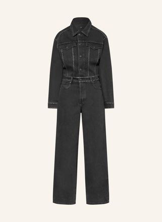 7 For All Mankind Jeans-Jumpsuit schwarz