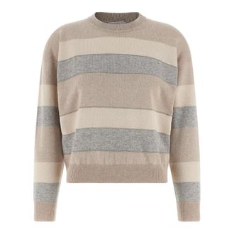 PESERICO Femme, Pulls, Multicolore, Taille: 34 FR Tricot en cachemire, soie et laine