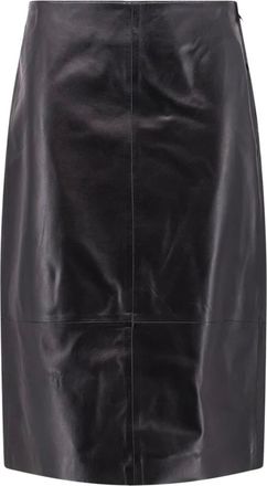 Arma Jupe midi en cuir Vayenne - Femme - Jupes - Noir - Taille: 40 FR