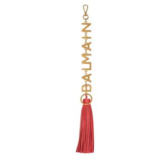 Balmain Femme, Sacs, Rouge, Taille: ONE Size Charm pompon en cuir