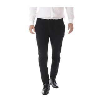 Daniele Alessandrini Homme, Pantalons, Noir, Taille: XS Pantalone Rigido