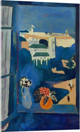 Posterlounge Blick aus dem Fenster in Tanger, 1912 Acrylglasbild von Henri Matisse 60 x 90 cm Blau Wandbilder Wanddeko
