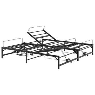 vidaXL Telaio Letto Elettrico Regolabile Nero 90 X 213 Cm Acciaio Vidaxl