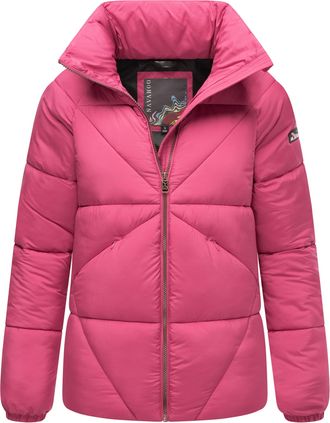 Navahoo Schokolinaa Damen Winter Steppjacke mit gefüttertem Kragen