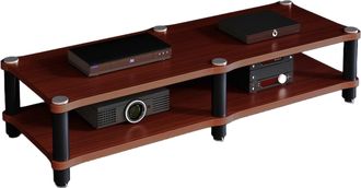 Generic HiFi Rack TV Rack Entertainment-Center, Schallplattenständer für Verstärker Plattenspieler Stereo-Receiver, Offener CD-Player-Ständer für Heimkino Sch