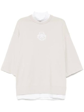Givenchy Sweatshirt mit Logo-Stickerei - Nude